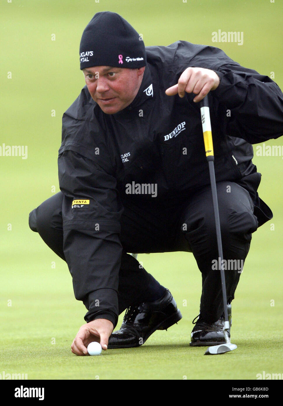Northern Ireland's Darren Clarke on the 1st during the Alfred Dunhill ...