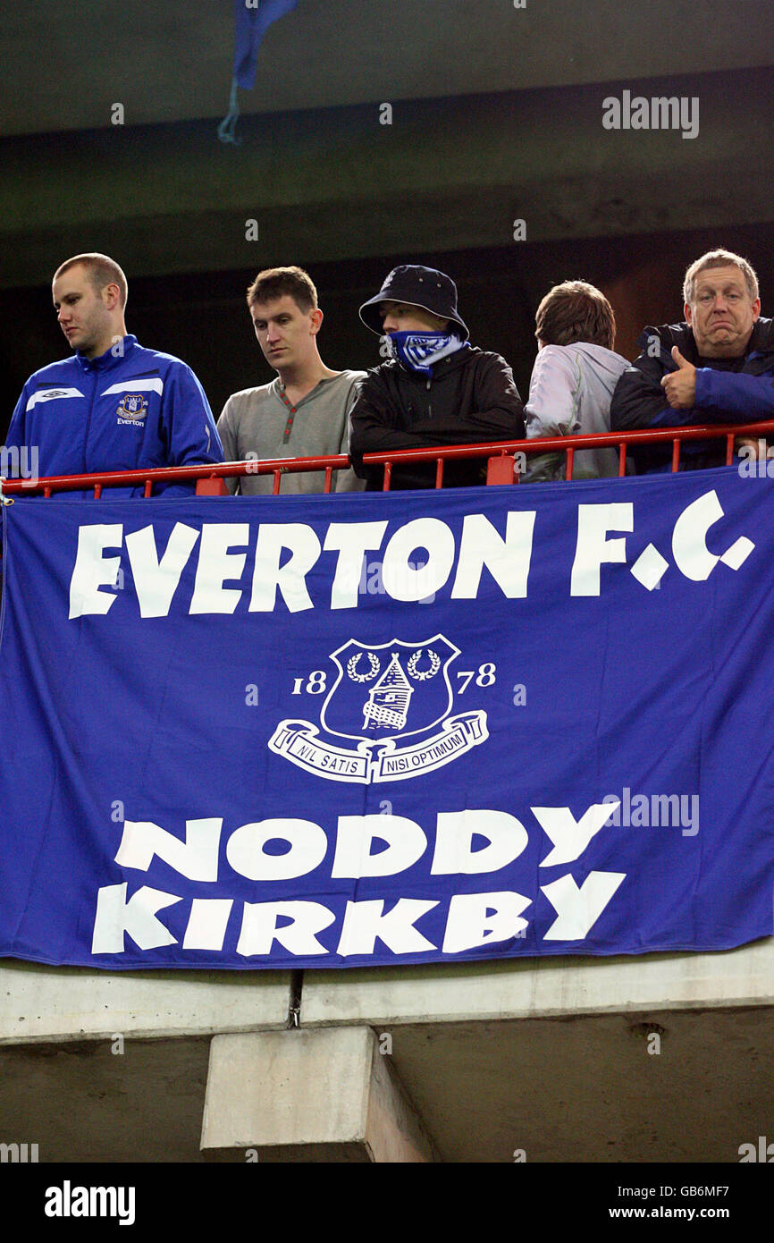 Standard liege fans in the at the maurice dufrasne stadium hi-res stock ...