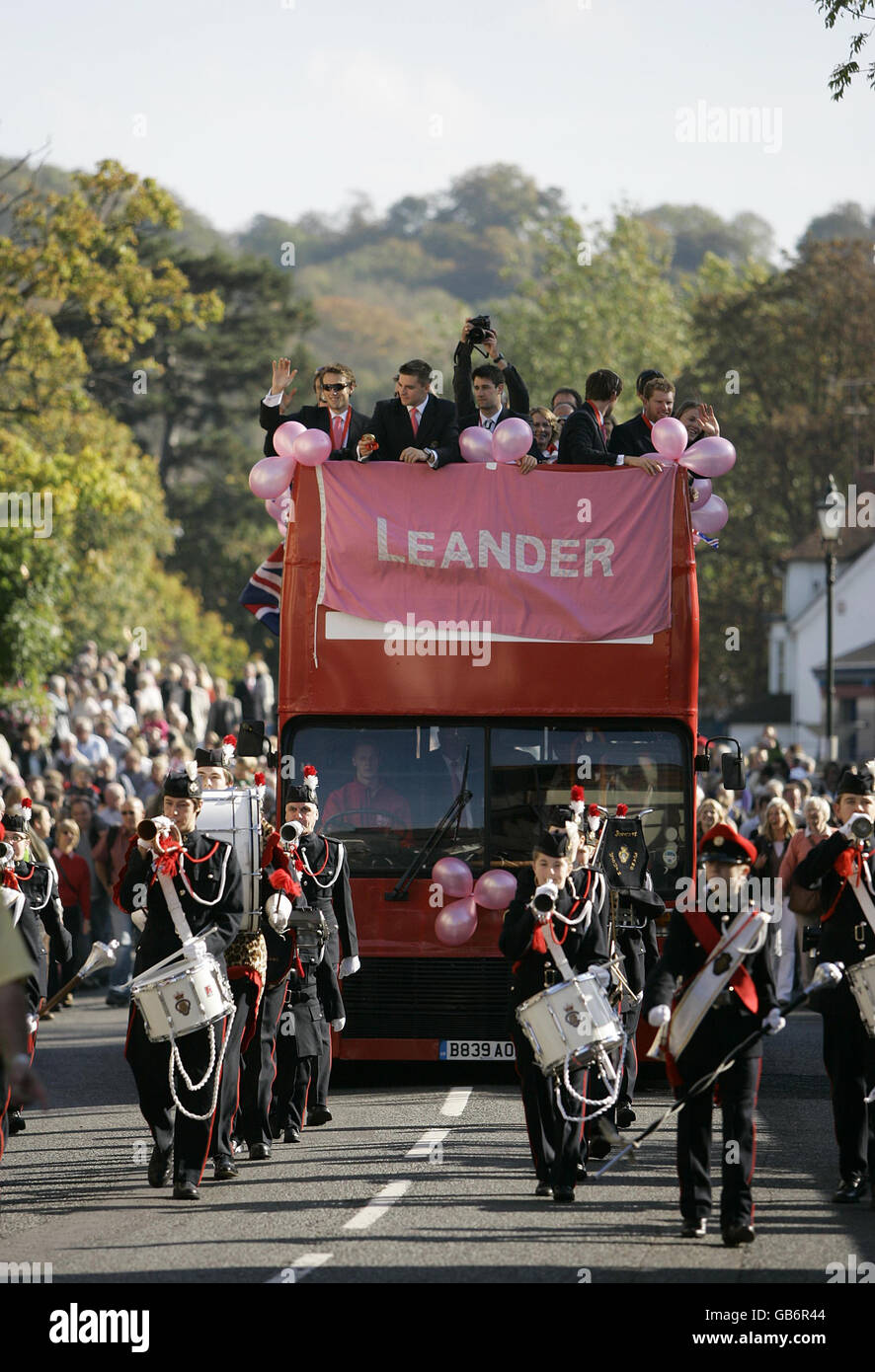Rowing - Olympic Medalists Celebration - Henley-On-Thames Stock Photo ...