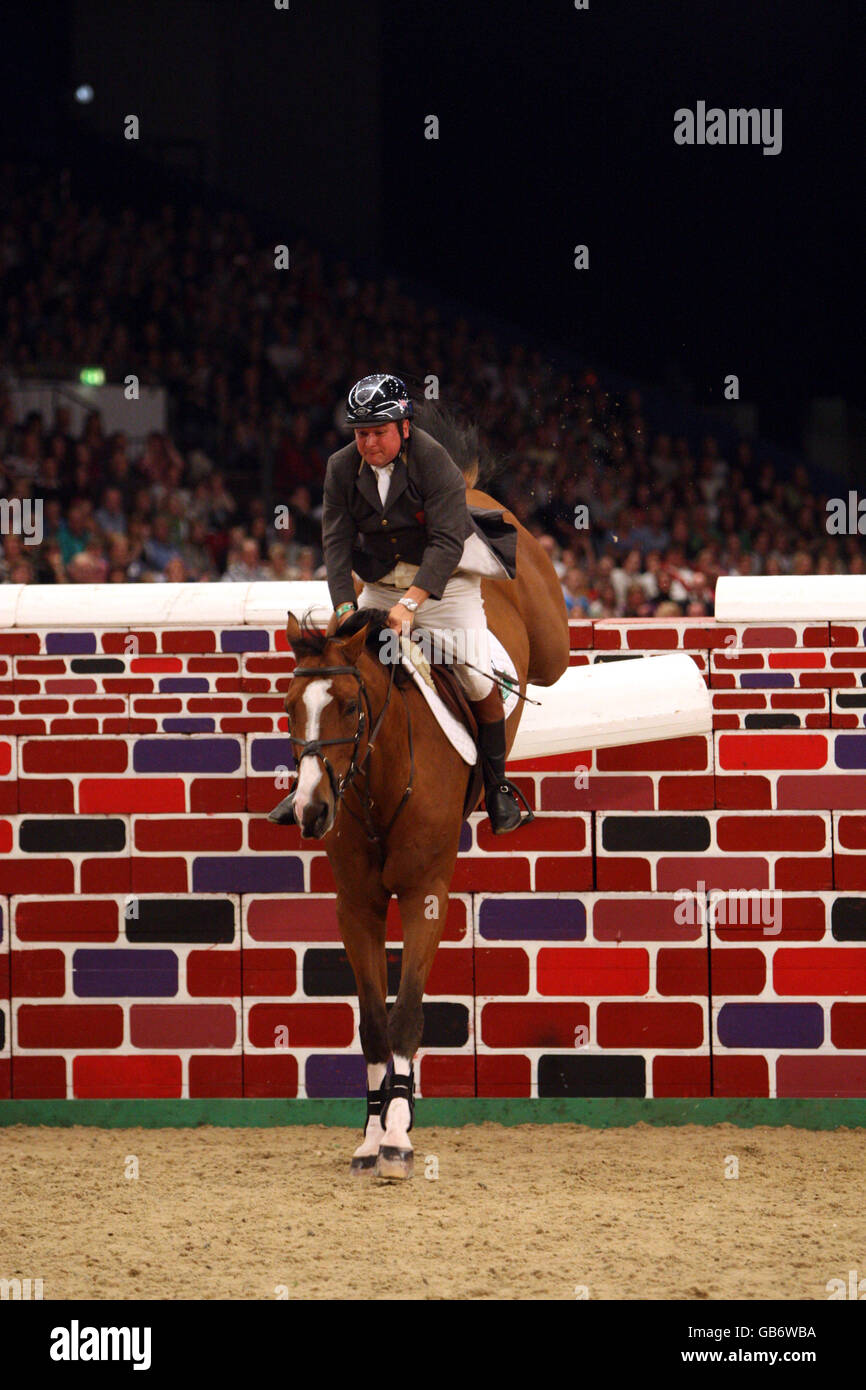 Great Britian's Geoff Billington riding Pit Stop competes in the ...