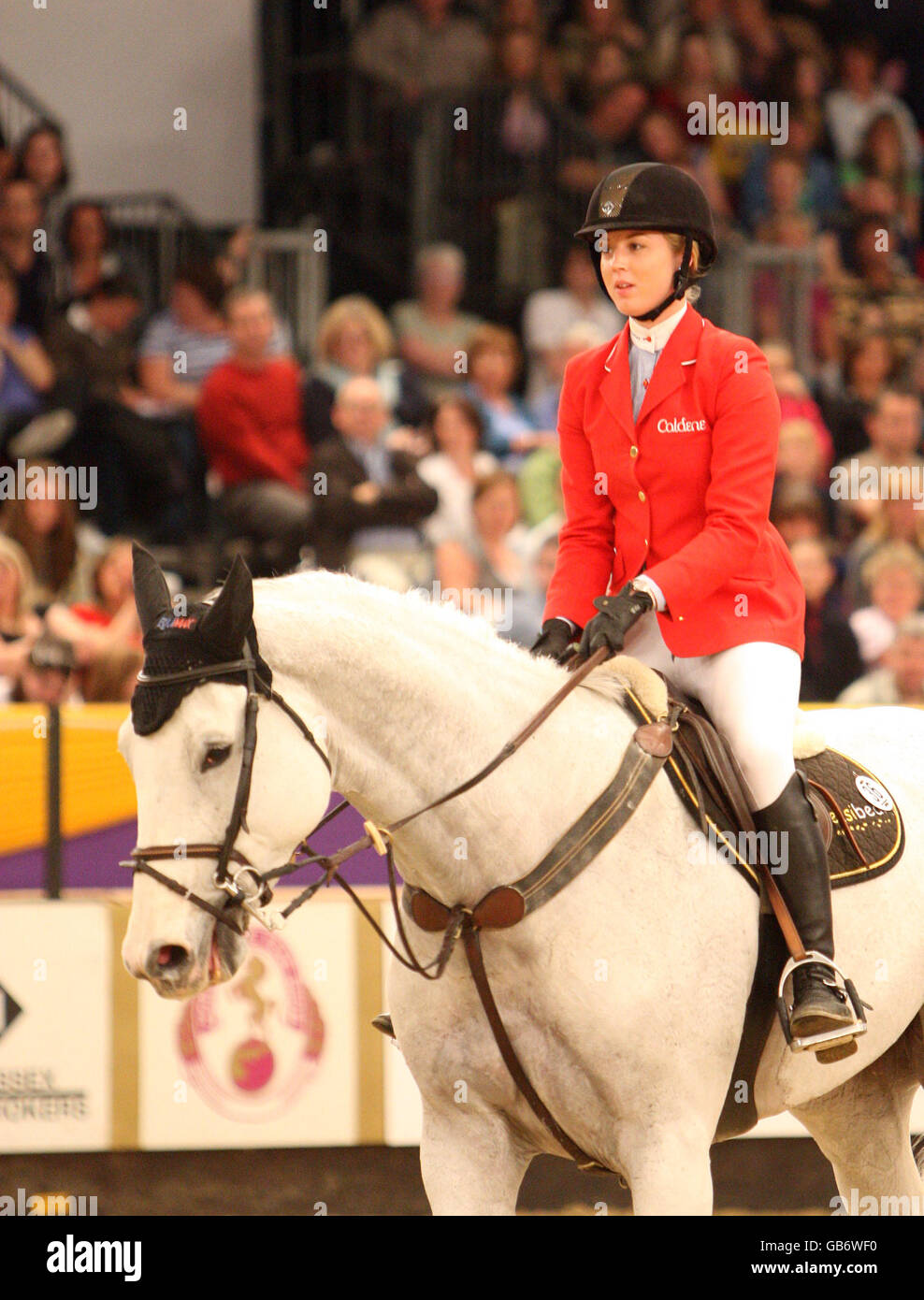 Great Britian's Ellen Whitaker riding Ladina B competes in the ...