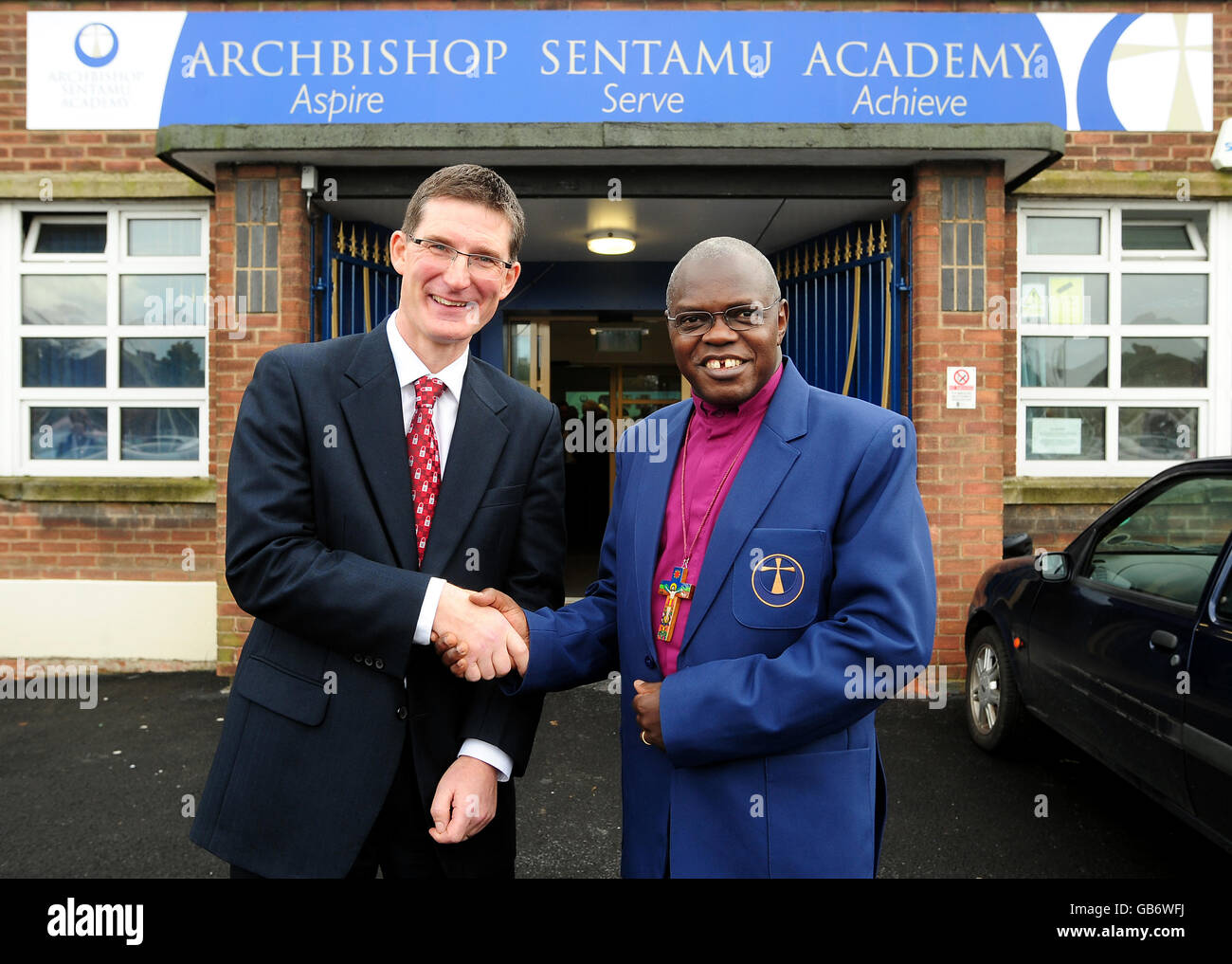 Academy Principal Andrew Chubb (left) and the Archbishop of York, Dr ...