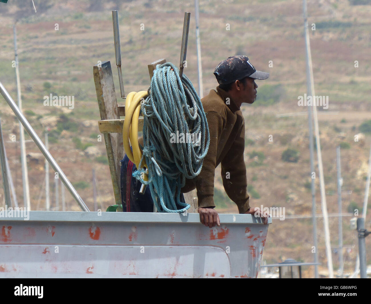 Worker boat hi-res stock photography and images - Alamy