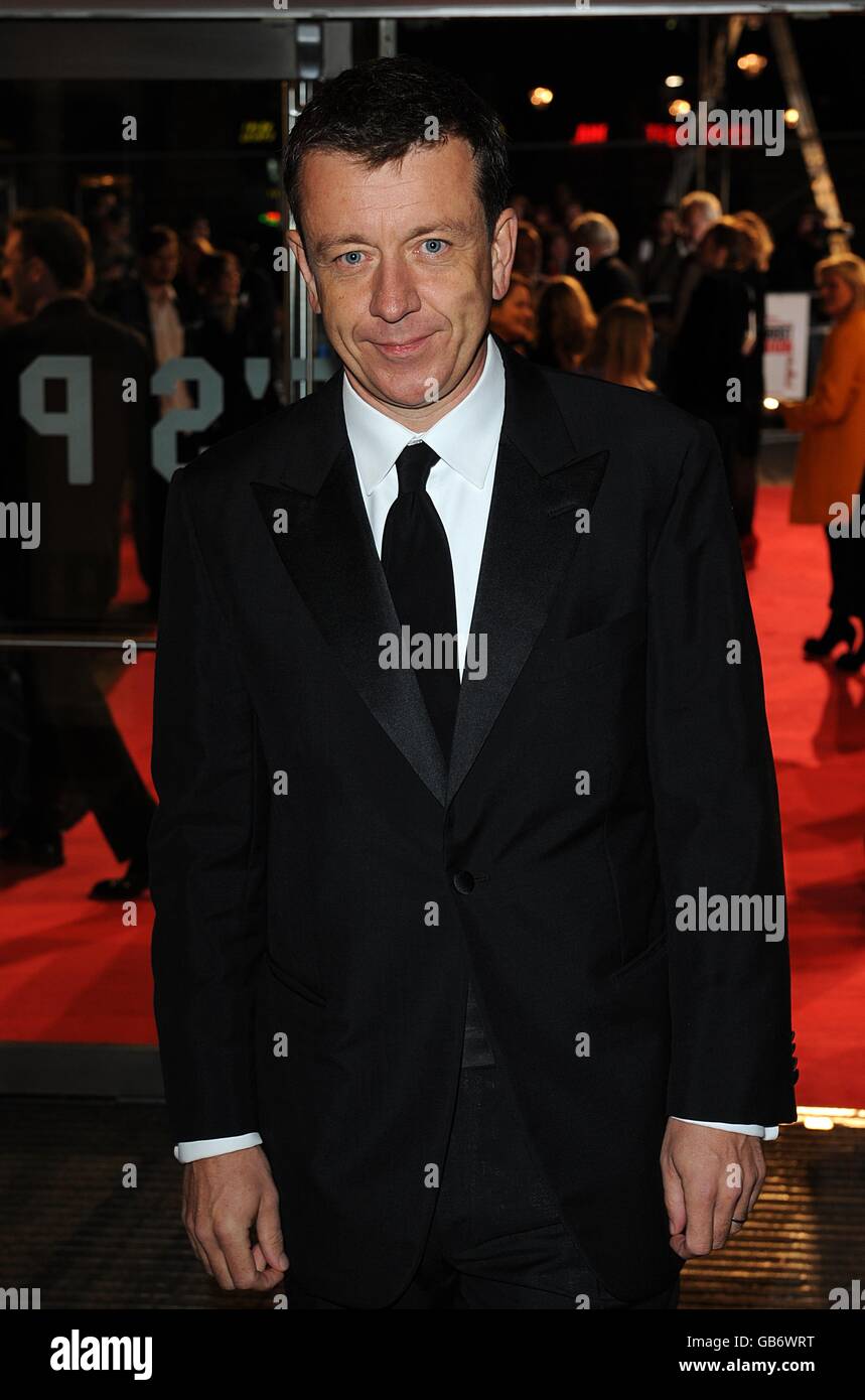 Peter Morgan arrives for the premiere of 'Frost Nixon' at the Times BFI ...