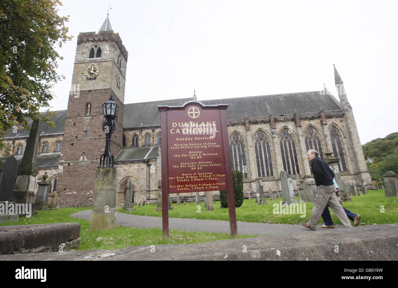 General View of Dunbalne Cathedral in Scotland. Photograph for the Ilta ...