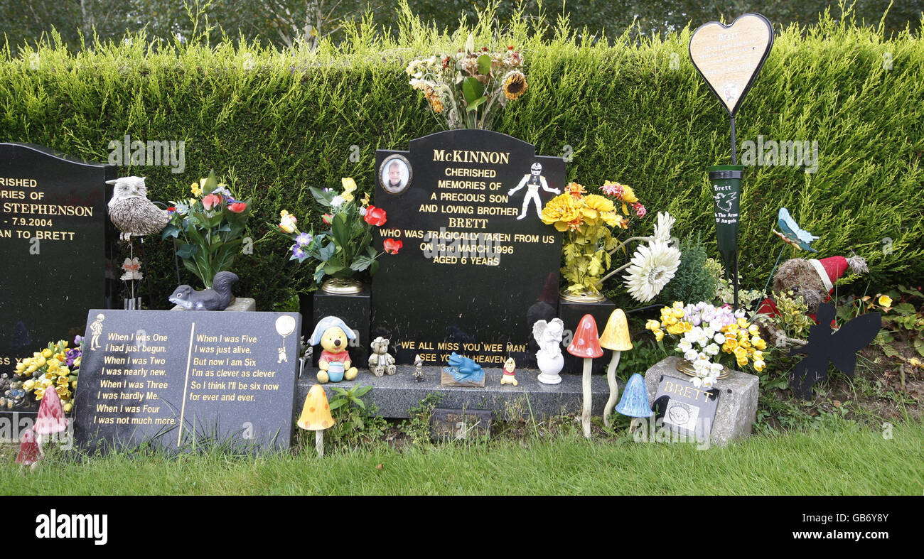 General View of Dunblane cemetery in Dunblane, Scotland. Photograph for ...