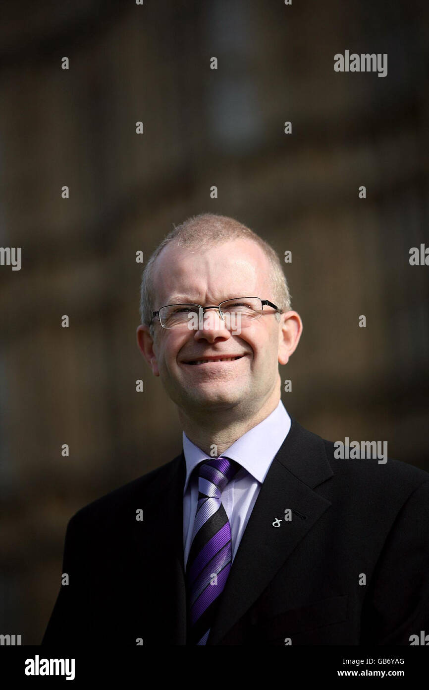 John Mason, MP for Glasgow East, arrives at Westminster to take his ...