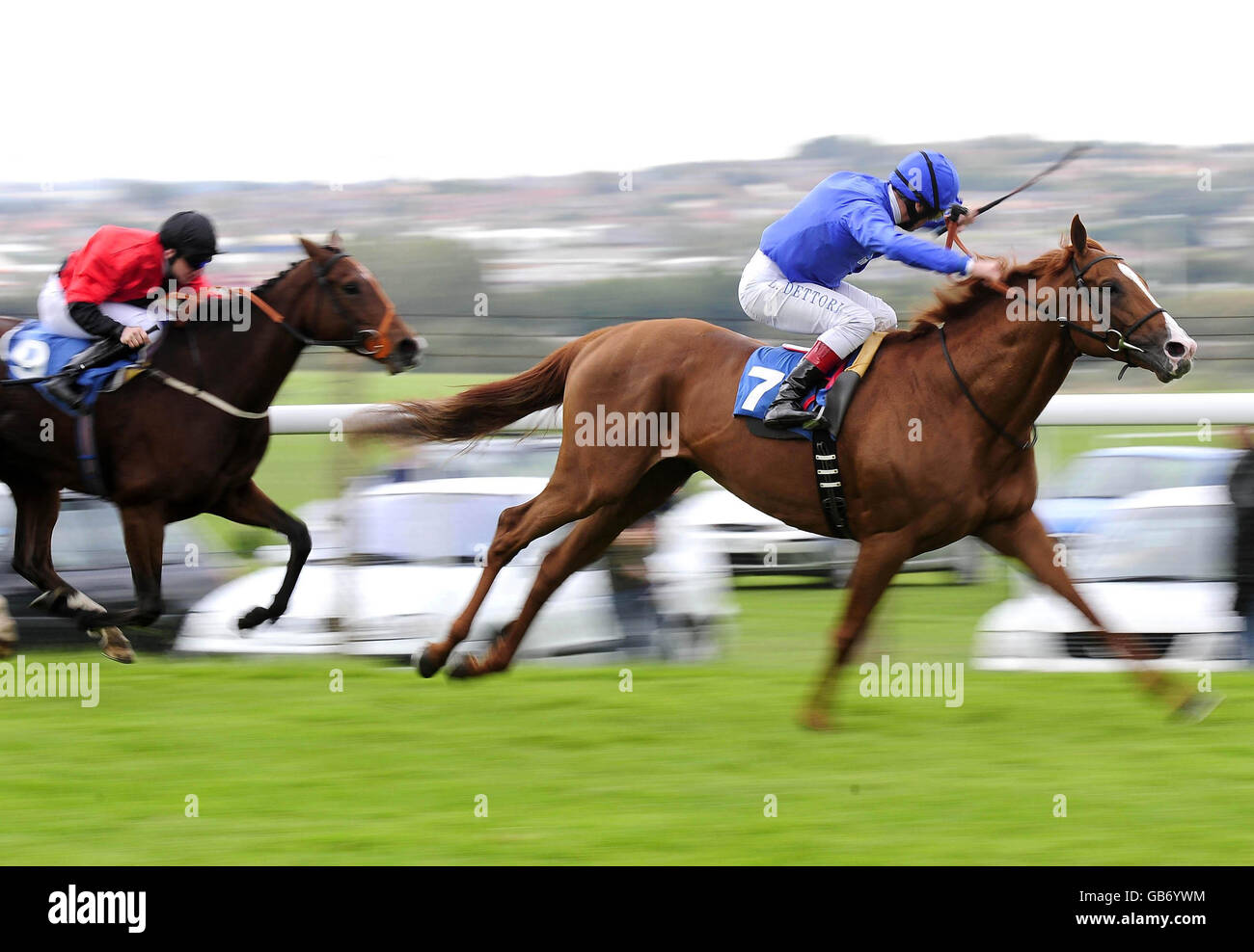 Horse Racing - Pontefract Racecourse. Veracity and jockey Frankie ...
