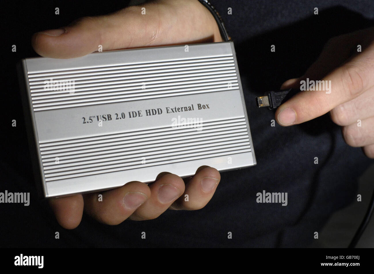 A generic stock photo of a removable hard drive Stock Photo - Alamy