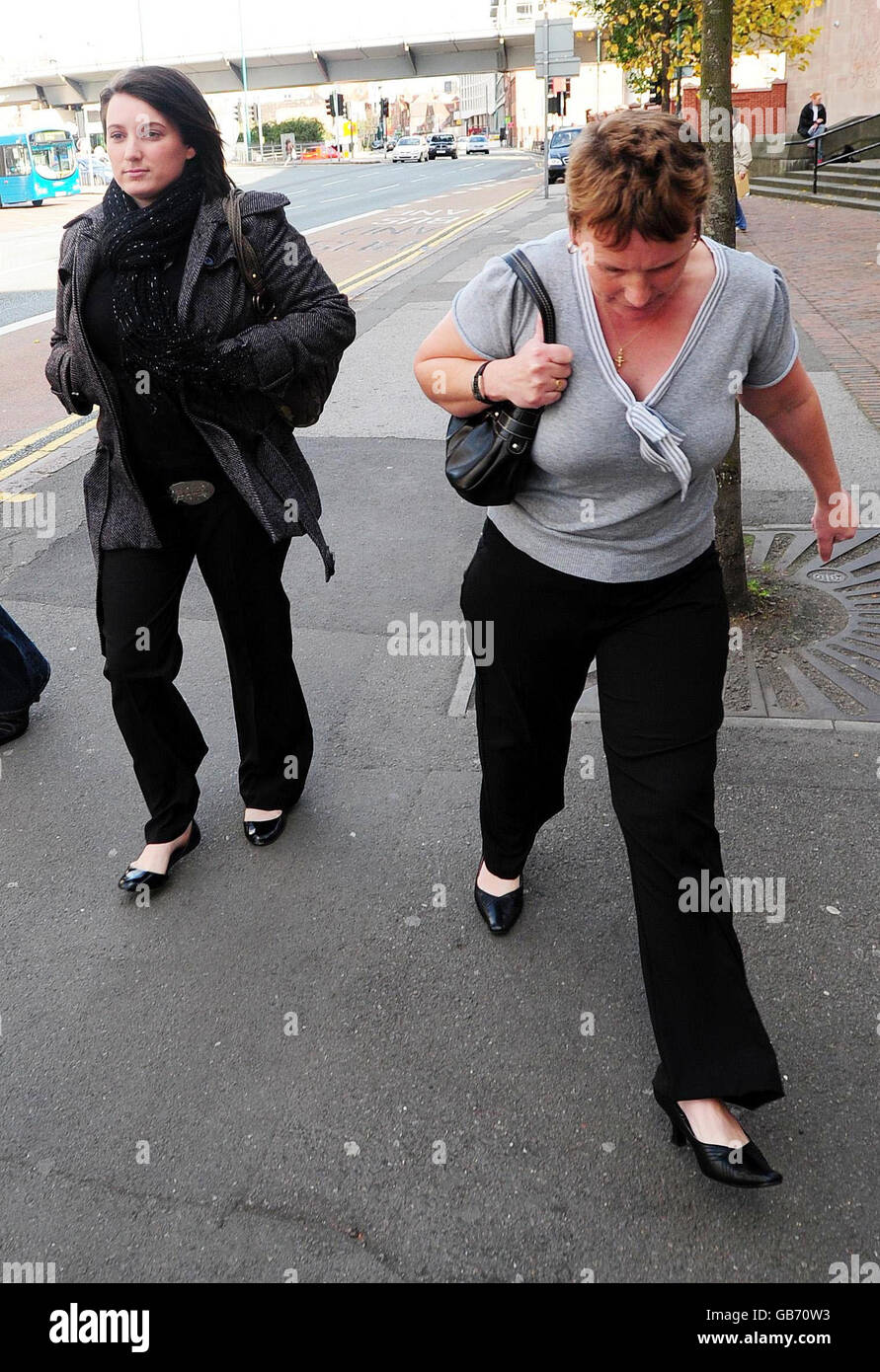 Mother Jeannie (right) and daughter Janine Fearick, leaving Nottingham ...
