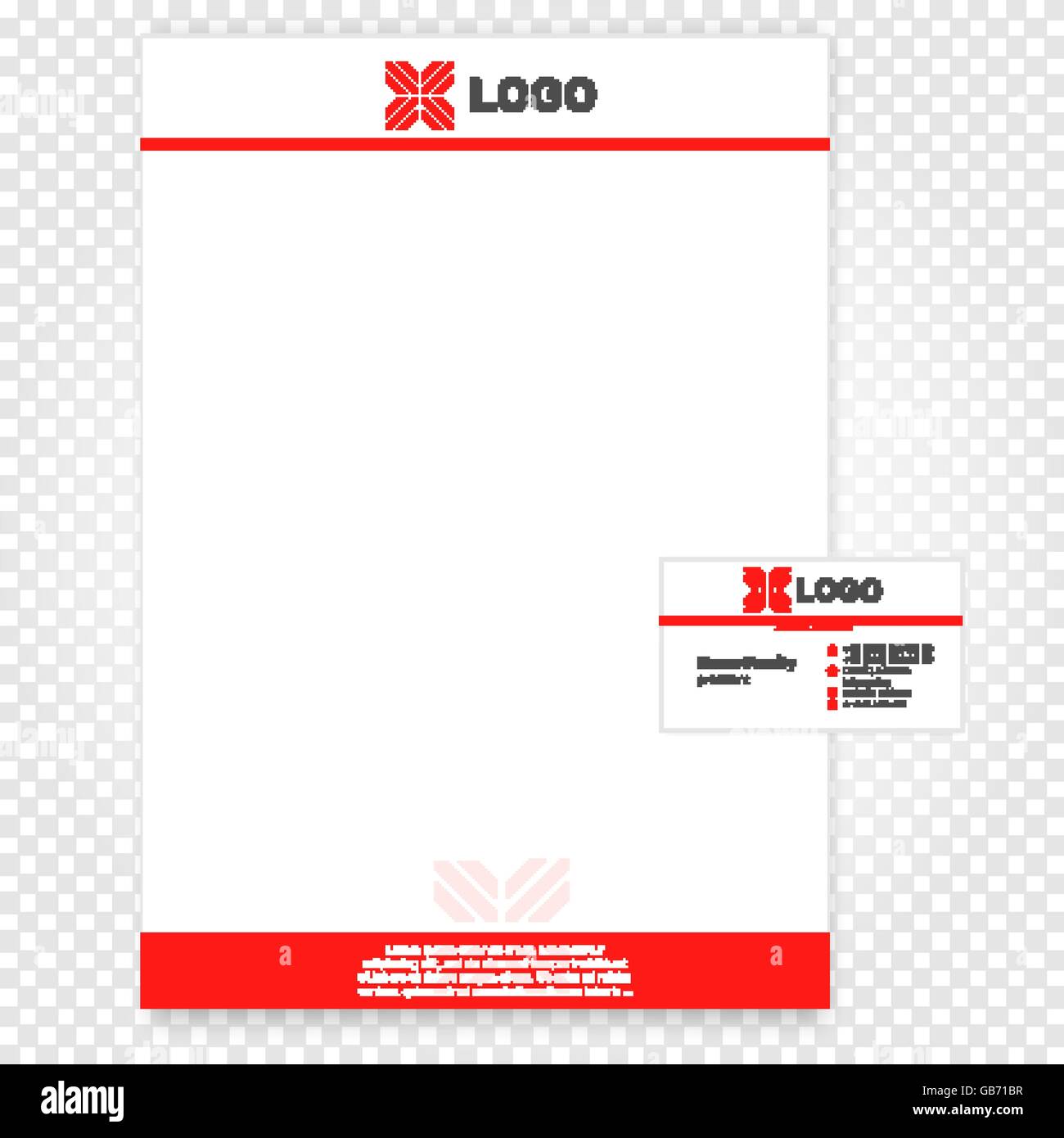 Isolated paper page vector illustration. Company identity business ...