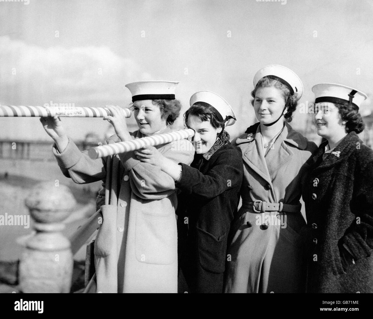 British Holidays - The Seaside - Blackpool - 1957 Stock Photo - Alamy