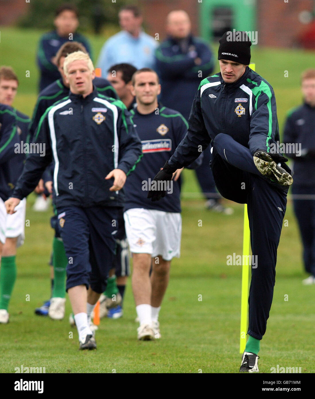 Northern ireland footballers training hi-res stock photography and ...