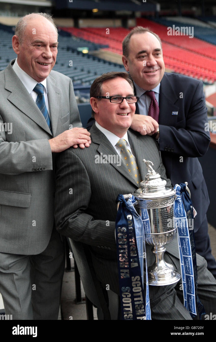 (Left to right) Scottish FA President George Peat investor Willie ...