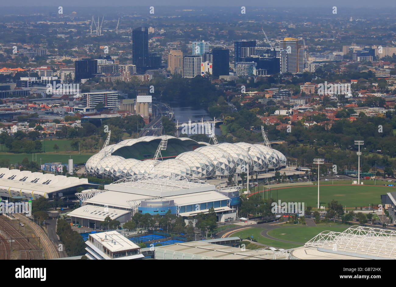Melbourne rectangular stadium hi-res stock photography and images - Alamy