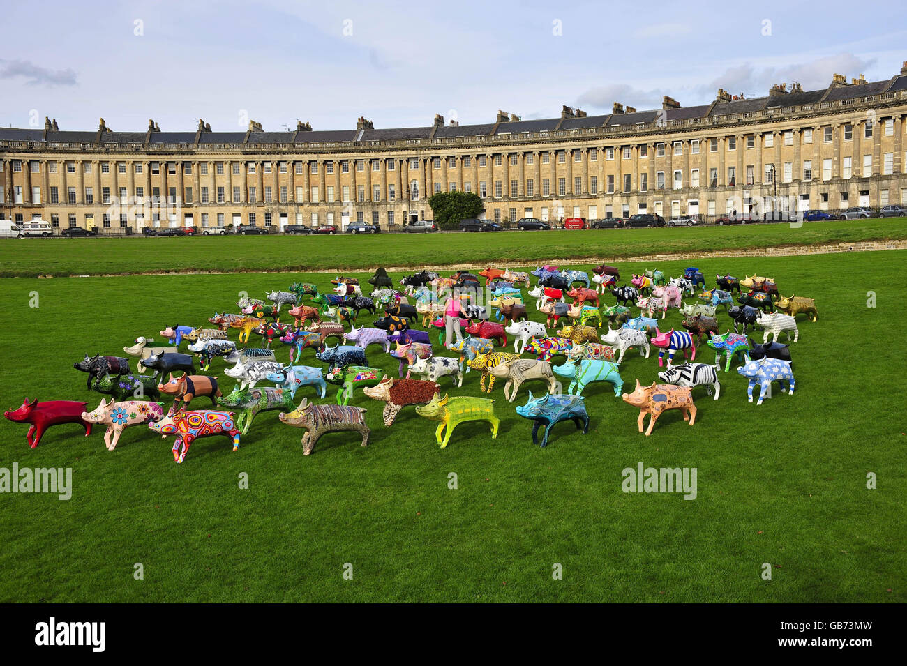 King Bladud Pigs in Bath Stock Photo - Alamy