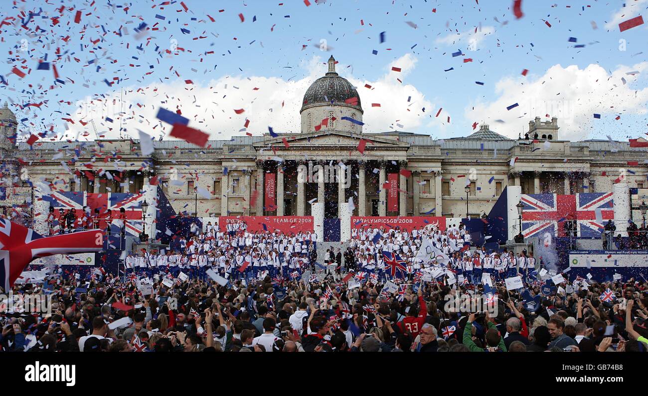 Olympics - Team GB Beijing Homecoming Parade - London Stock Photo - Alamy