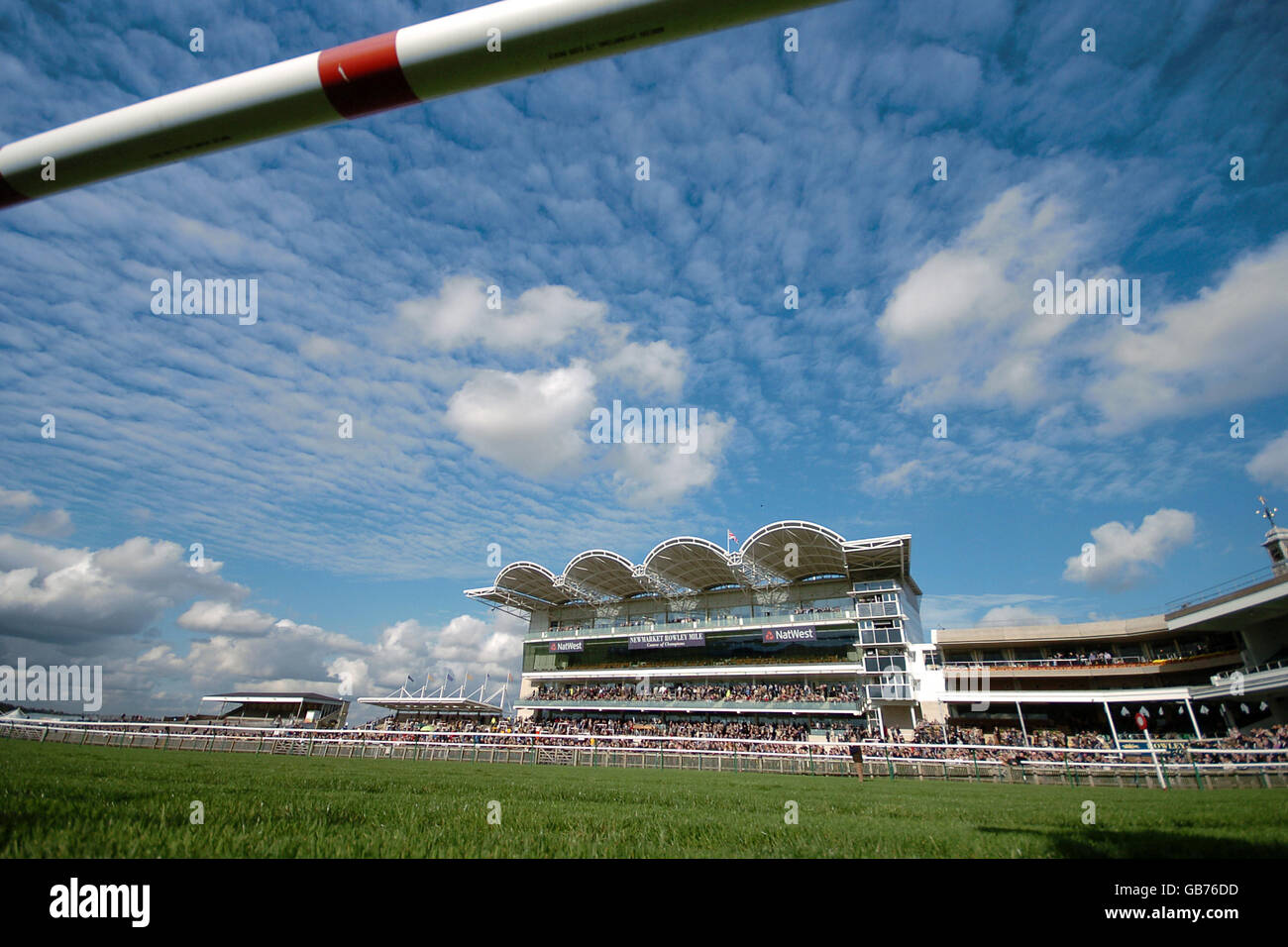 Horse Racing - Champions' Meeting - Newmarket Racecourse. A view of the ...