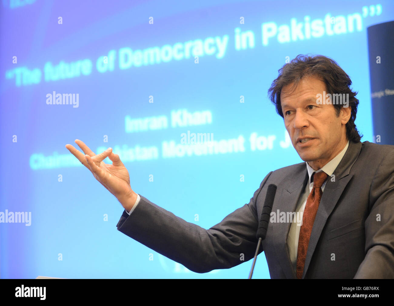 Khan Pakistan speech Stock Photo - Alamy