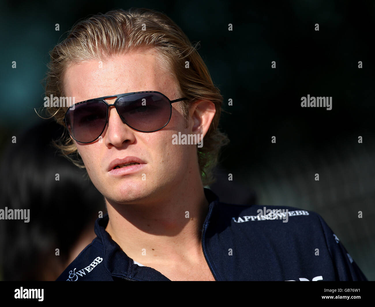 Williams driver nico rosberg at the shanghai international circuit hi ...