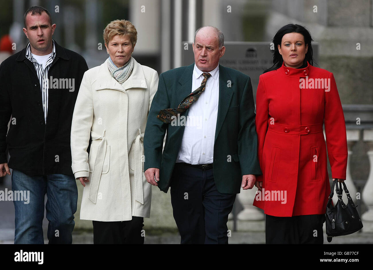 The Quinn family of Cullyhanna on their way to a meeting with Garda ...