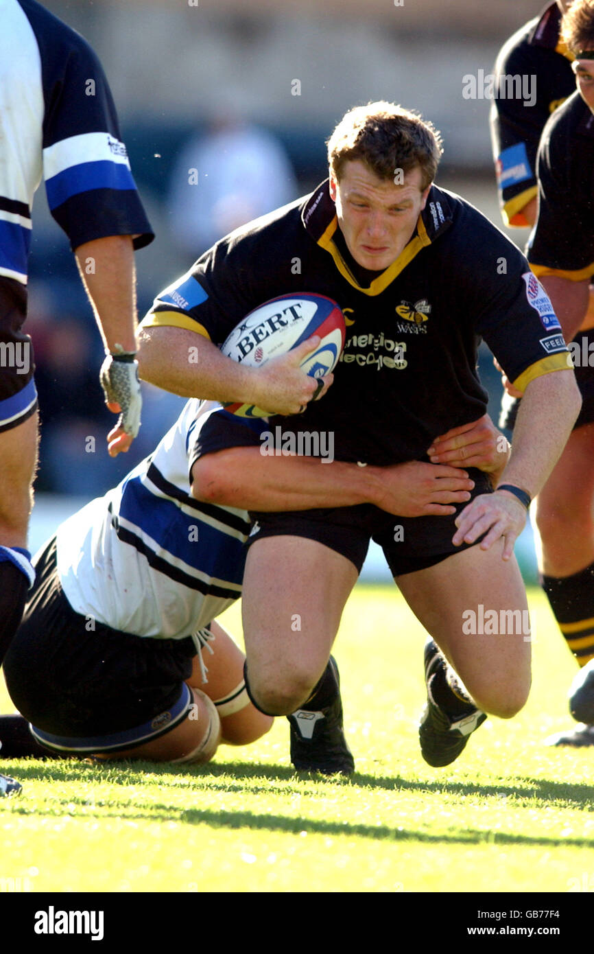 London wasps john rudd is bought down hi-res stock photography and ...
