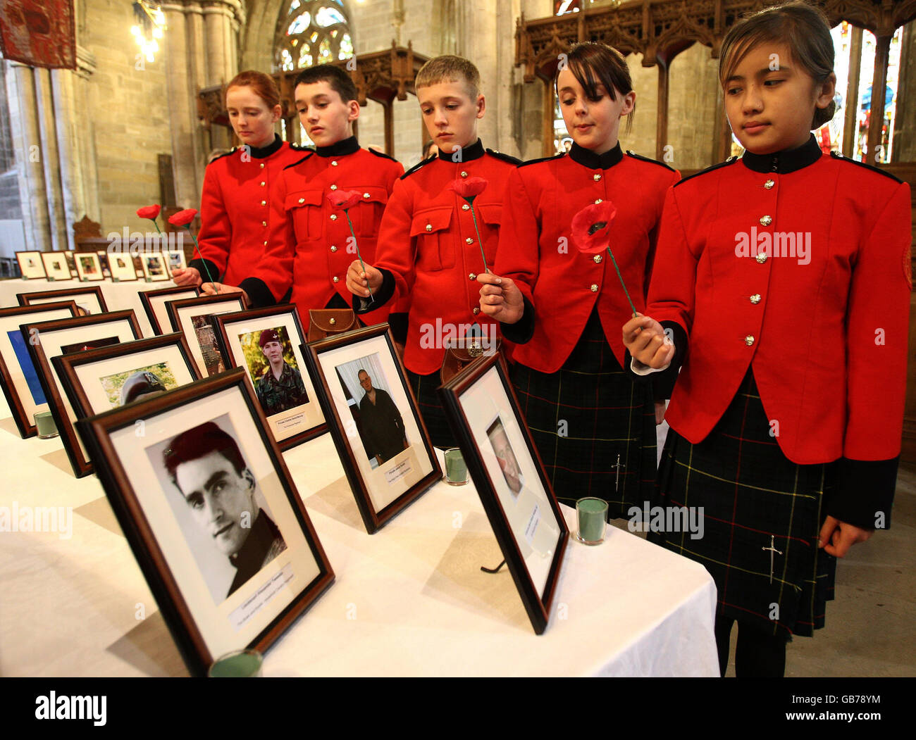 Thanksgiving service for Scottish soldiers Stock Photo - Alamy