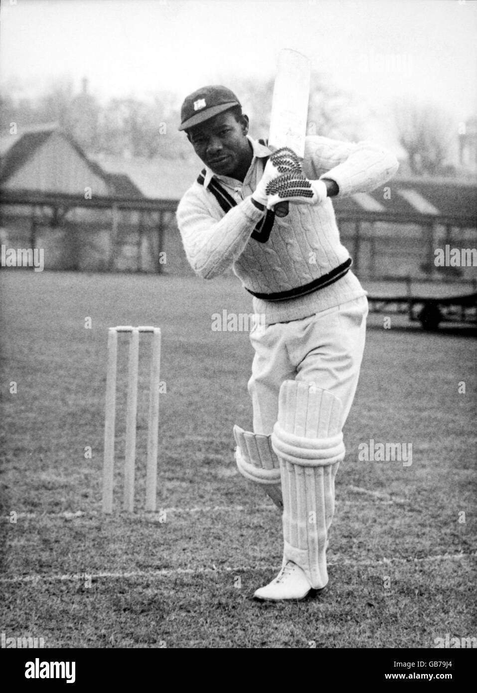West indies everton weekes Black and White Stock Photos & Images - Alamy