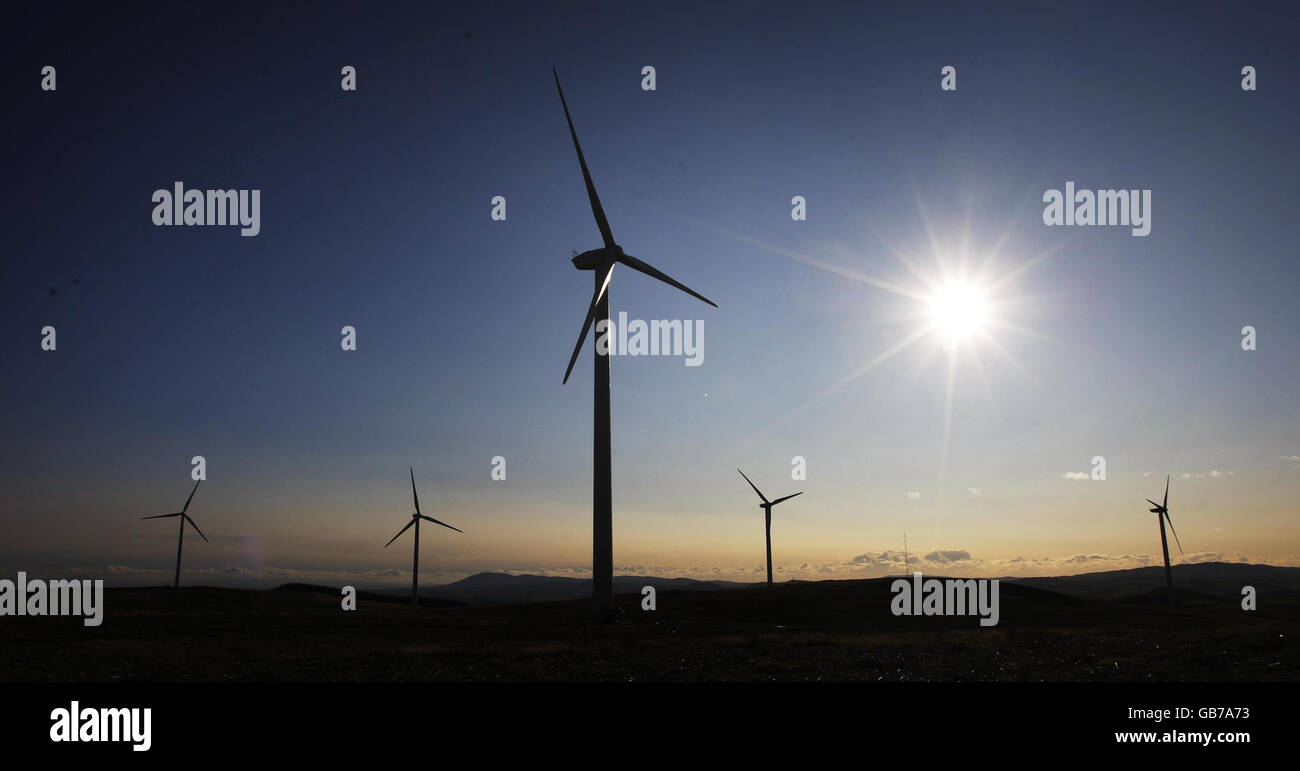 Dalswinton wind farm Stock Photo - Alamy