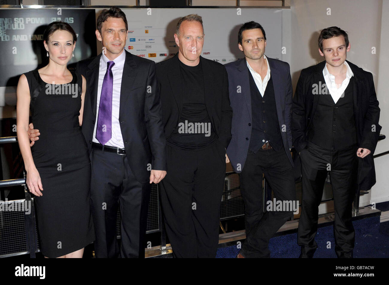 (From left to right) Claire Forlani, Dougray Scott, director Richard ...