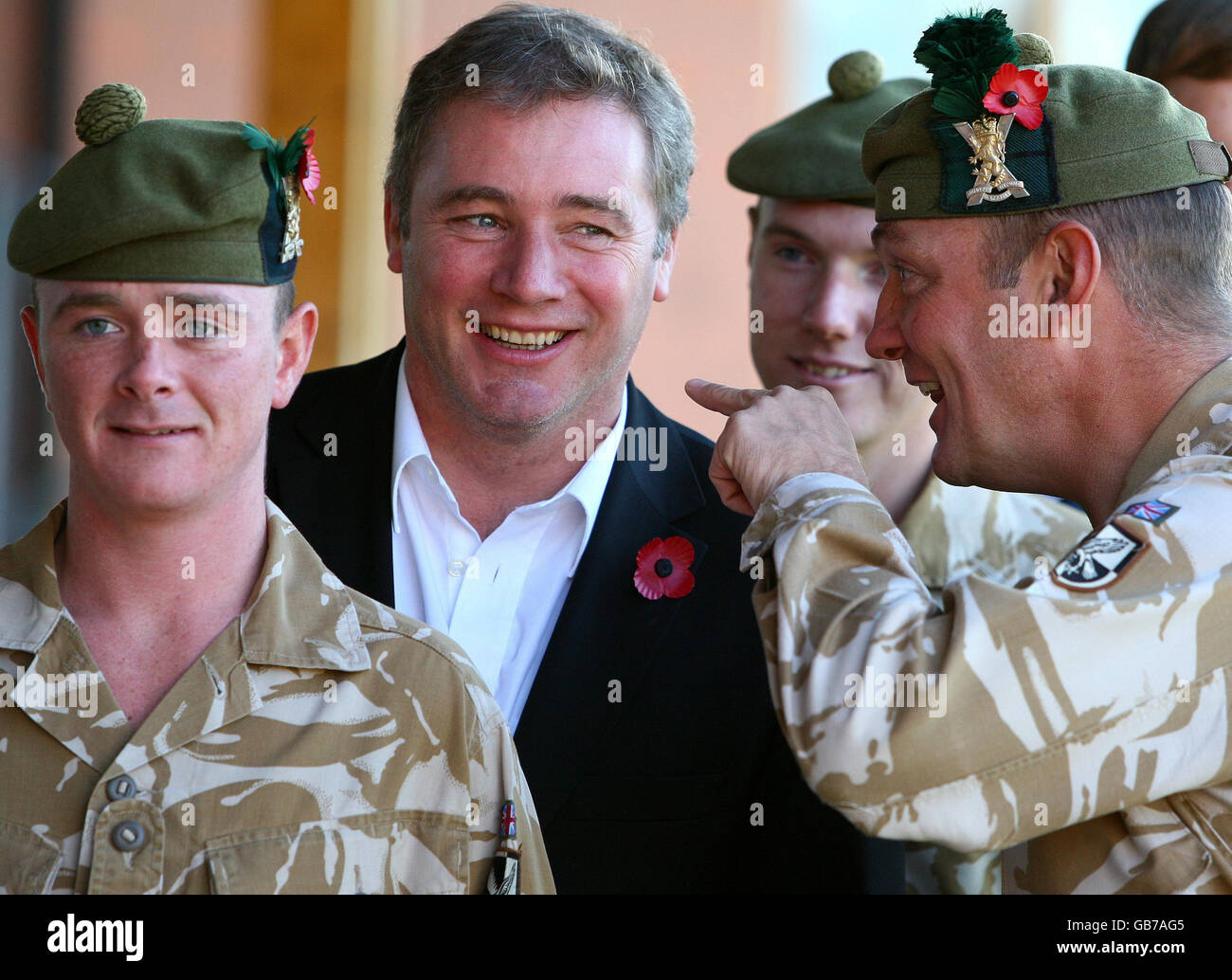 Sgt Major David Robertson (right) from the Argyll and Sutherland ...