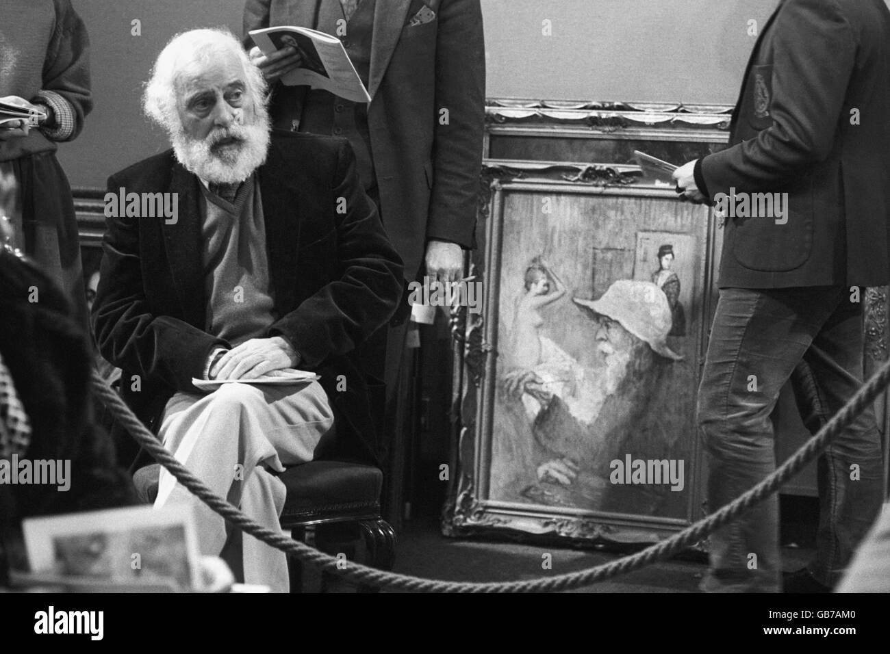 Art - Tom Keating Art Auction - 1983 Stock Photo - Alamy