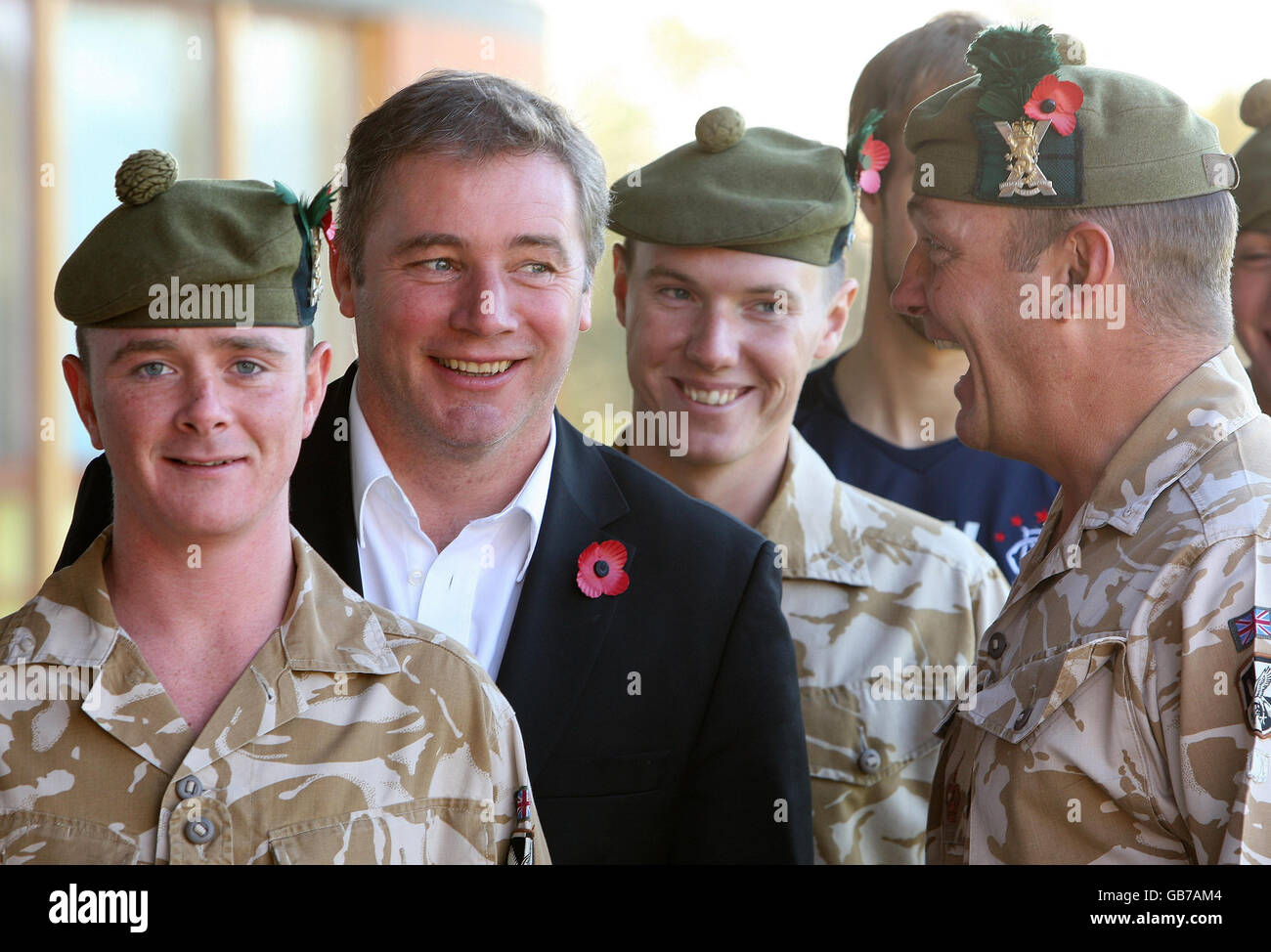 Soccer - Rangers Football Club Salute Returning Heroes - Murray Park ...