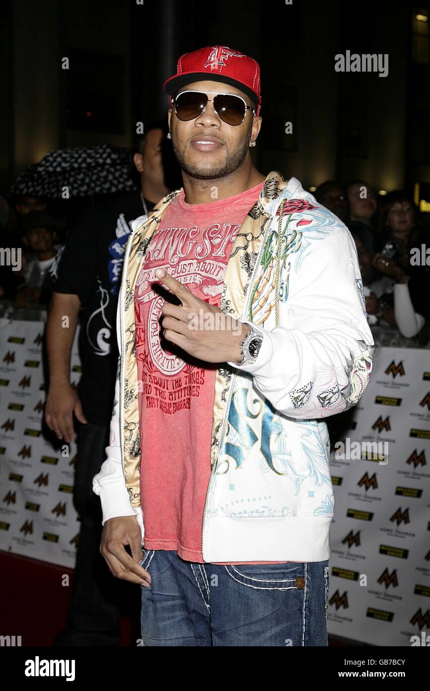 Flo rida arrives mobo awards 2008 wembley arena hi-res stock ...