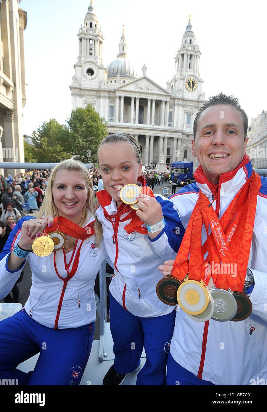 Olympics - Team GB Beijing Homecoming Parade - London Stock Photo - Alamy
