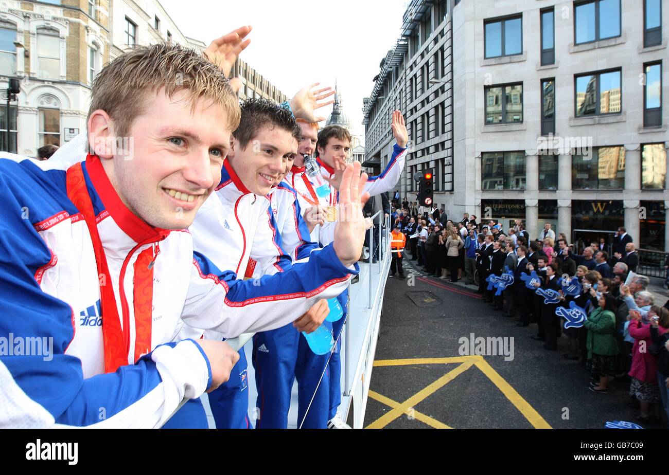 Olympics - Team GB Beijing Homecoming Parade - London. during the Team ...