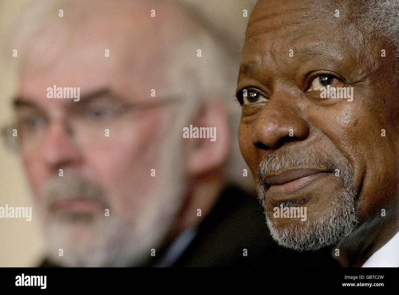 Former UN secretary general Kofi Annan (right) and Concern CEO Tom ...