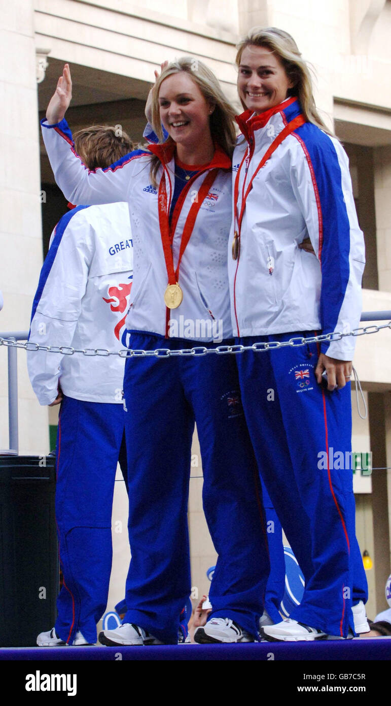 Olympics - Team GB Beijing Homecoming Parade - London. Yngling class ...