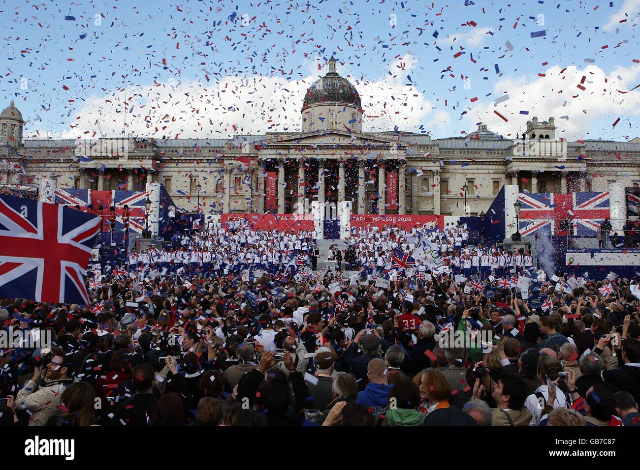 Olympics - Team GB Beijing Homecoming Parade - London Stock Photo - Alamy