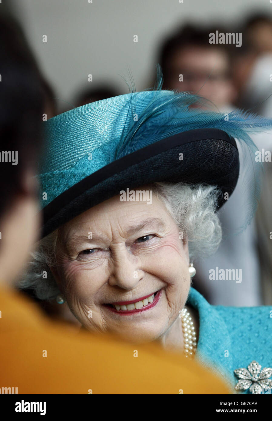Queen Elizabeth II during a visit to Google's British headquarters, in ...