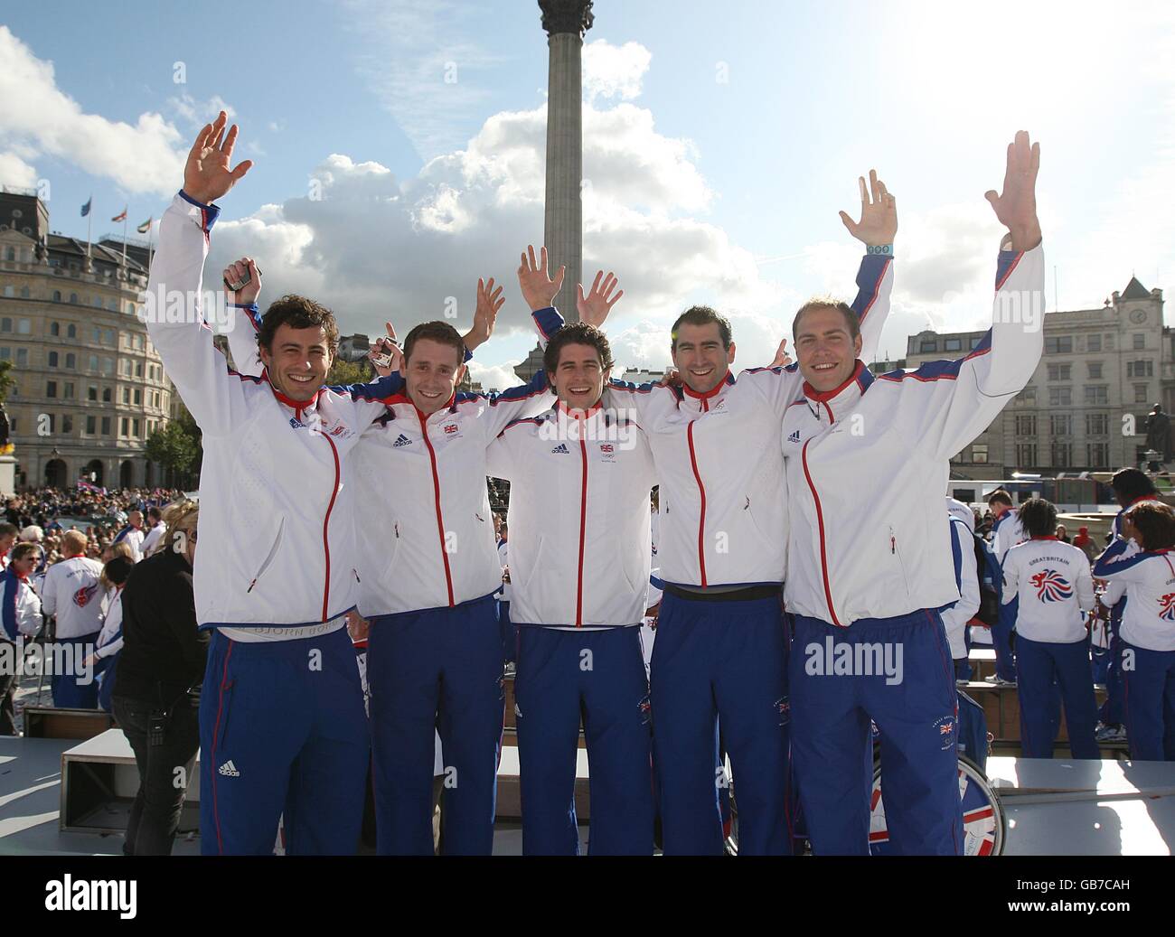 Nick Dempsey, Jonathan Glanfield, Will Howden, Iain Percy and Andrew ...