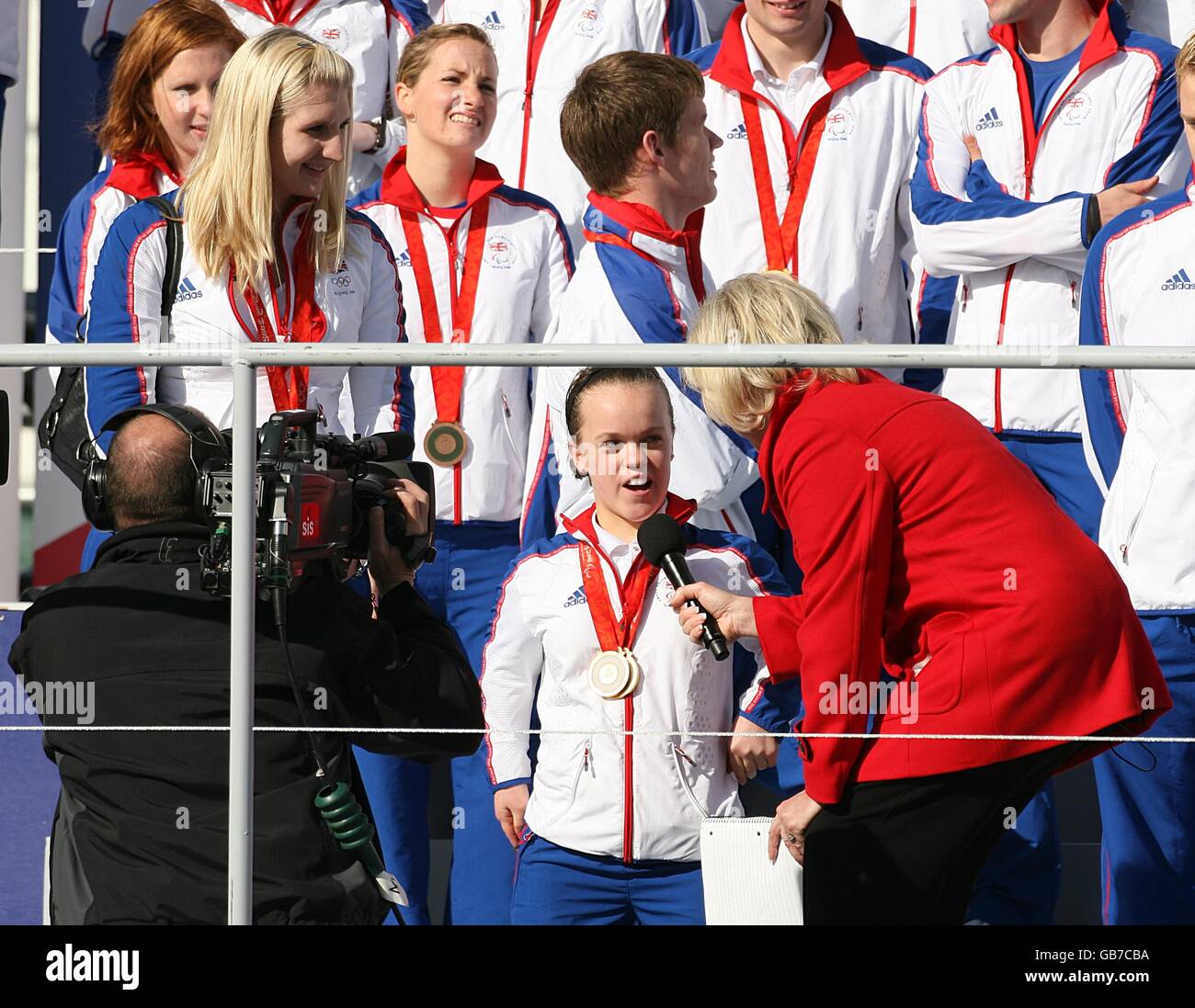 Olympics - Team GB Beijing Homecoming Parade - London Stock Photo - Alamy