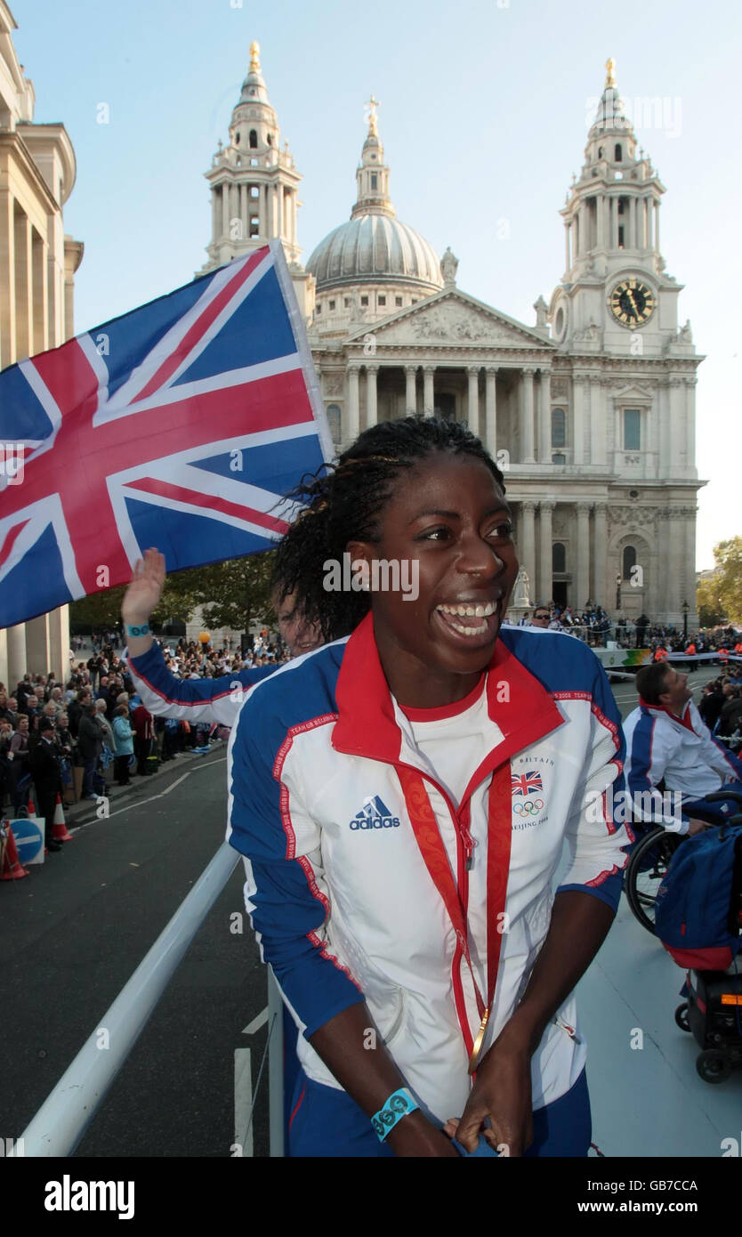 Olympics - Team GB Beijing Homecoming Parade - London Stock Photo - Alamy