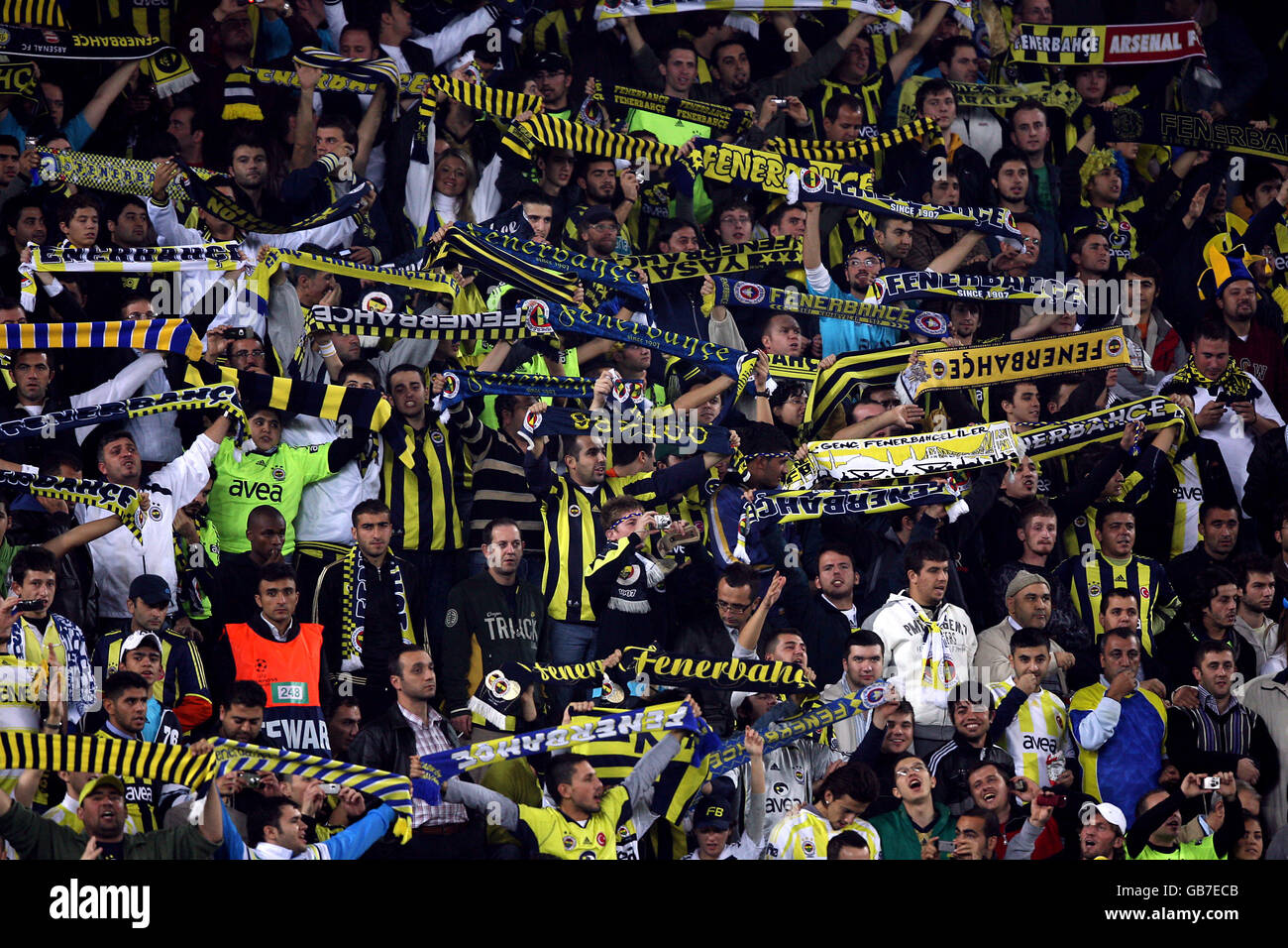 Fenerbahce Fans In The Stands High Resolution Stock Photography and ...