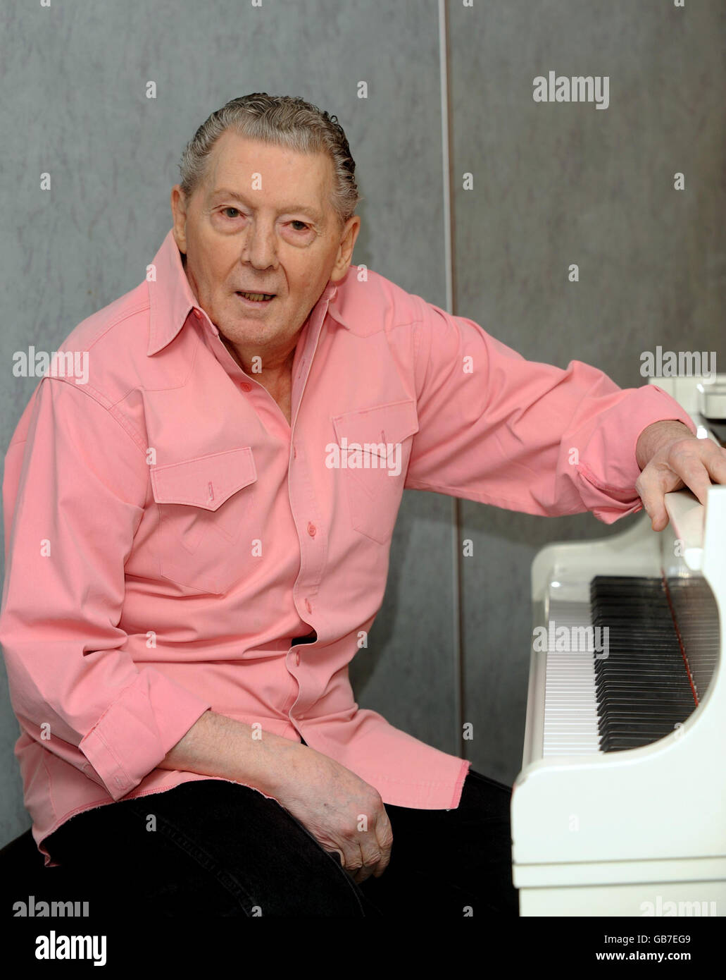 Jerry Lee Lewis photocall - London Stock Photo - Alamy
