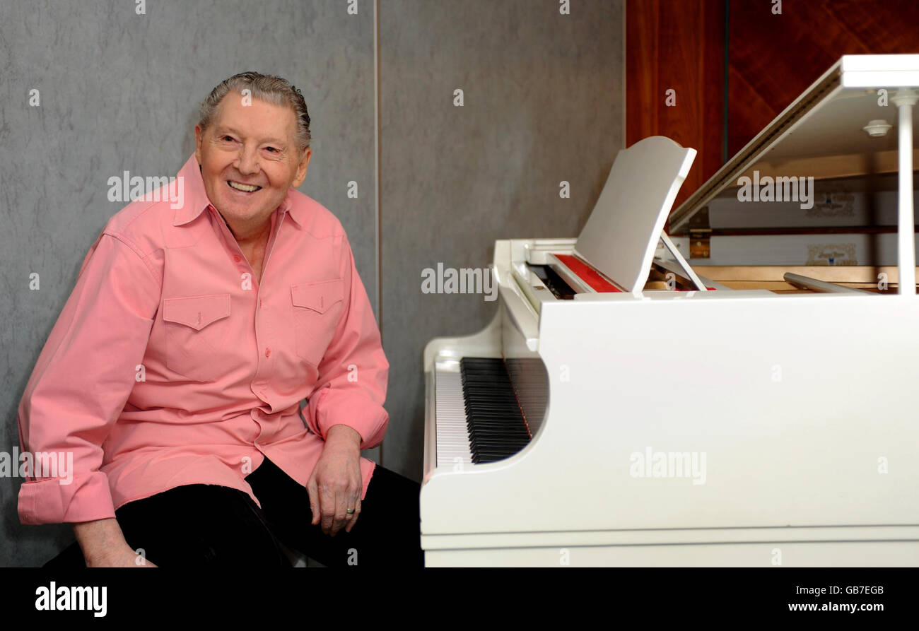 Jerry Lee Lewis photocall - London Stock Photo - Alamy