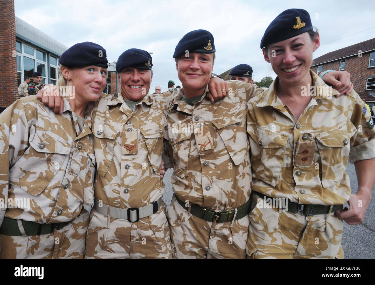 From left to right, smiling Jenna Smith from Warrington, Toni Robinson ...