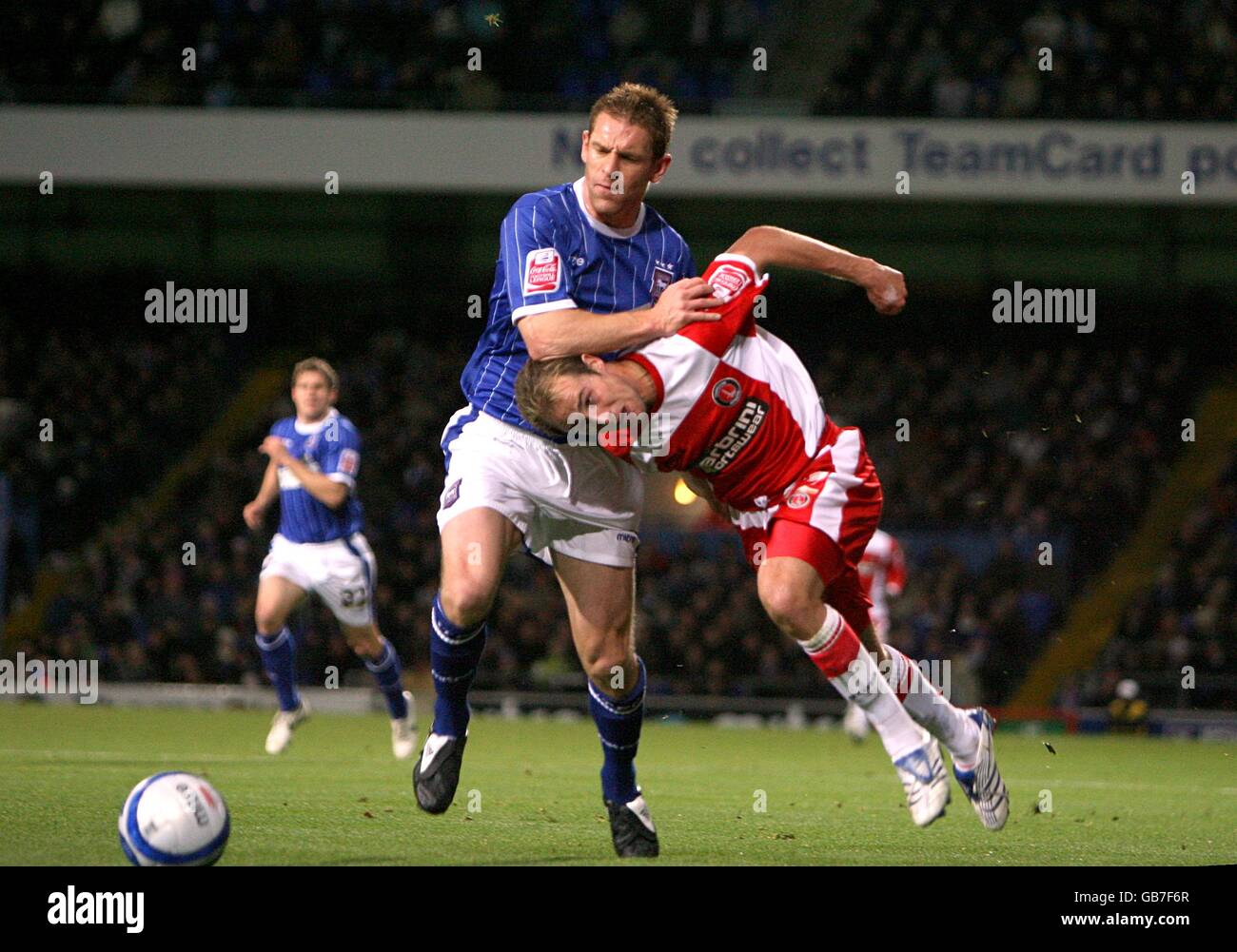 Charlton Athletic's Luke Varney and Ipswich Town's Richard Naylor (left ...