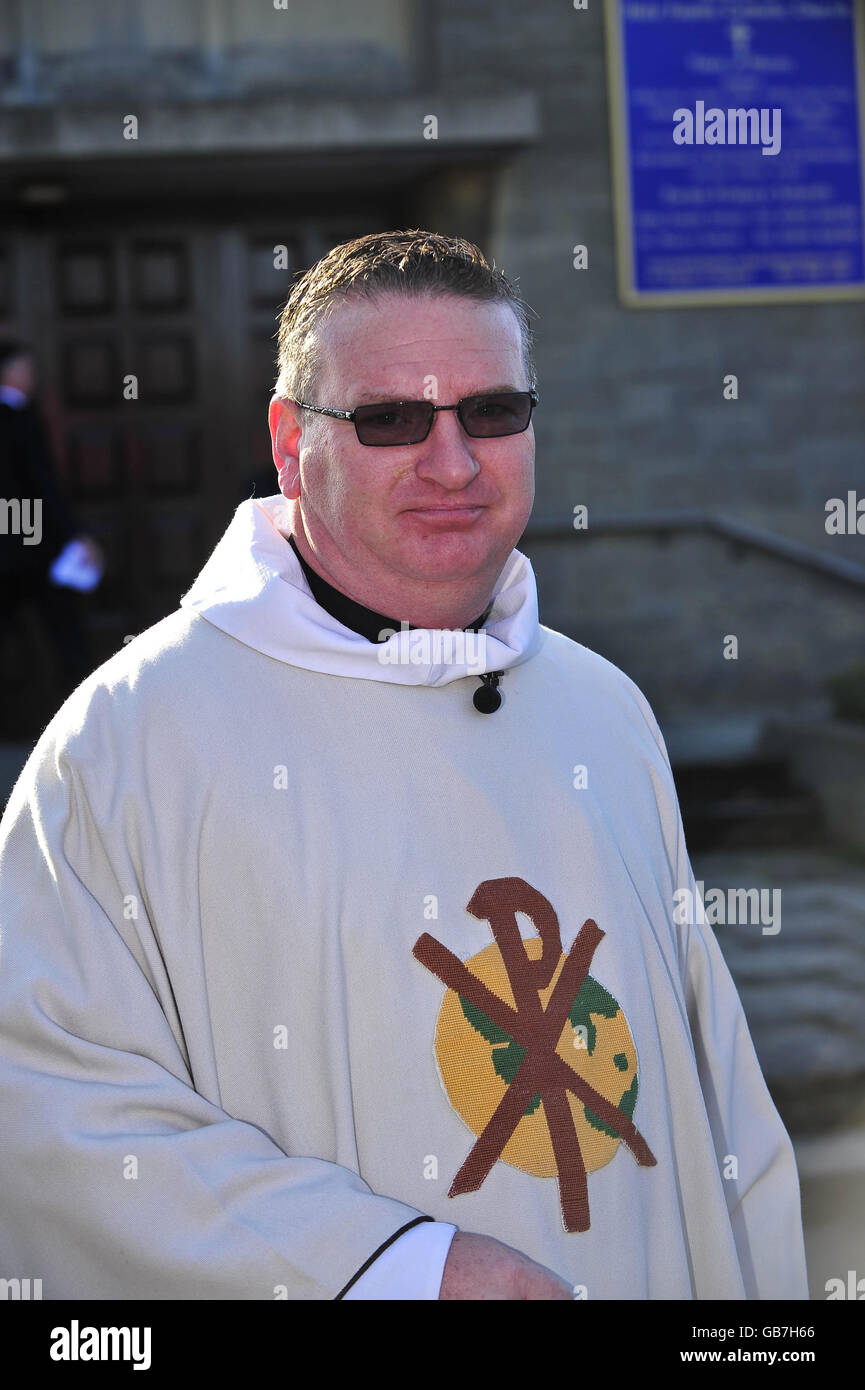 Father Eugene Campbell who conducted a requiem mass at Holy Family ...