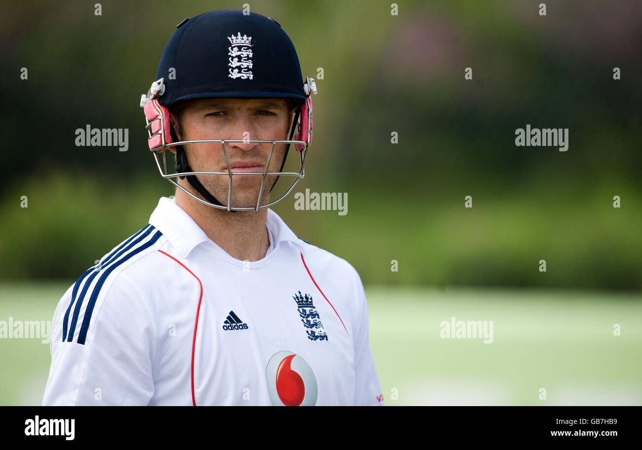 England's Matt Prior during a nets session at Stanford Cricket Ground ...